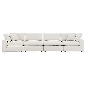 Modway Commix Down-Filled Overstuffed Boucle Fabric 4-Seater Sofa