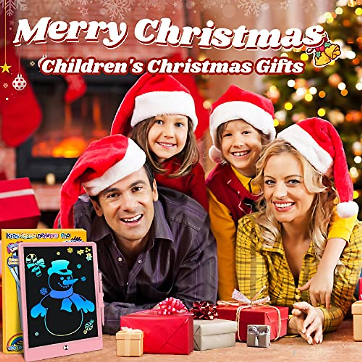 LCD Writing Tablet,10 Inch Drawing Tablet Kids Tablets Doodle Board Electronic Drawing Board for Adults and Kids Ages 3+ (Pink)