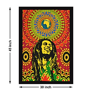 Flying Trade Wall Hanging Tapestry Trippy Smoke Poster Bedroom Décor Tapestries Room Décor Rasta Aesthetic Hippie Sublime Decoration Poster For Jamaican Party 30X45 Inch(One World)