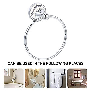 DIKACA Mounted Storage Mount Hangers Contemporary Wall-Mounted Toilet Stainless Hand Rack Holder Practical Accessories Stand Towels Hardware Farmhouse Decorative Organizer Ring