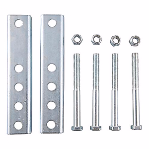 CURT 28113 Marine Boat Trailer Jack with 6-Inch Wheel, 1,200 lbs. 11 Inches Vertical Travel, CLEAR ZINC