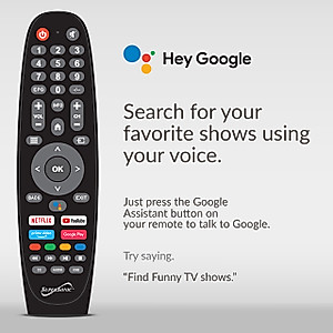 Supersonic Smart SC-4350GTV 43-inch FHD DLED TV with Google Assistant, ATSC/NTSC, HDMI, WiFi, USB Input, 1080p Resolution,16.7M Colors, 60Hz Refresh Rate, Energy-Efficient, Remote Control