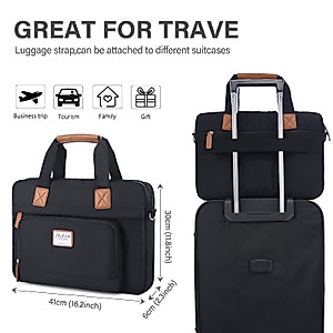 LOVEVOOK Laptop Bag for Women, 15.6 Inch Laptop Case Cute Computer Bag Lightweight Laptop Briefcase, laptop shoulder bag for Work School Travel