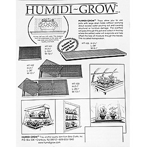 Humidity Tray Indoor Plant Stand Growing Tray for Bonsai, Orchids, Other Plants