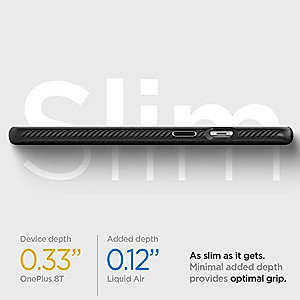 Spigen Liquid Air Armor Designed for Oneplus 8T Case (2020) - Matte Black