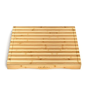 Umiboo Bamboo Wooden Gas Stove Top Covers and Cutting Board - Adjustable Legs for RV or Small Kitchen