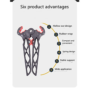 Archery Bow Stand Rack Folding Portable Compound Bow Clamp Kick Stand Holder Leg Rack Bracket Long/Short(Long) Archery Bow Stand for Compound Bow Bow Stand for Compound Bow