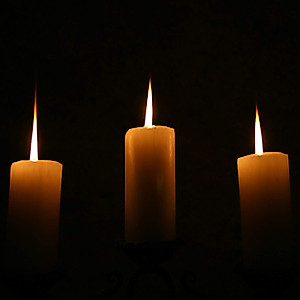 3 Pack Emergency Candles Made from Pure Beeswax. Slow Burn time for Hurricanes, Power outages, and More.