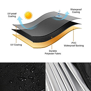 Andacar Prep Table Cover for Expert Grill Outdoor Food Prep Cart, 46inch Outdoor BBQ Cart Cover Waterproof Buffet Grill Table Cover Bar Tool Cart Cover