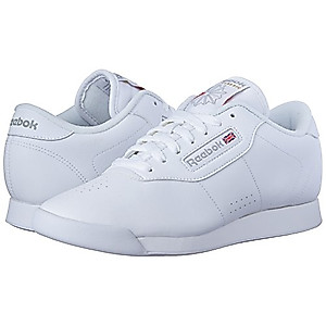 Reebok women's Princess Fashion Sneaker, White, 8.5 US