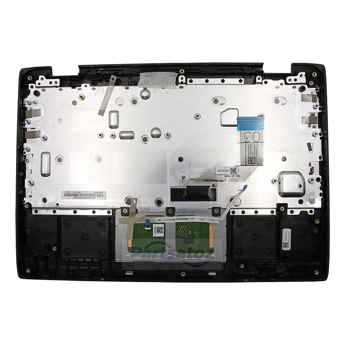 Rinbers Laptop Palmrest Upper Case with US Keyboard Touchpad Assembly Replacement Part for Lenovo 500e Chromebook 2nd Gen 81MC 5CB0T79601 5CB0Y57803
