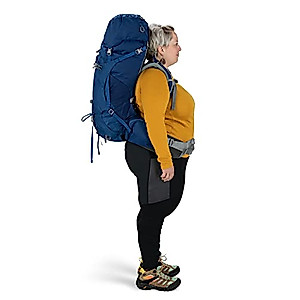 Osprey Ariel 65L Women's Backpacking Backpack, Black, WXS/S, Extended Fit