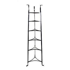 Enclume 6-Tier Cookware Stand, Free Standing Pot Rack, Hammered Steel (Assembled)