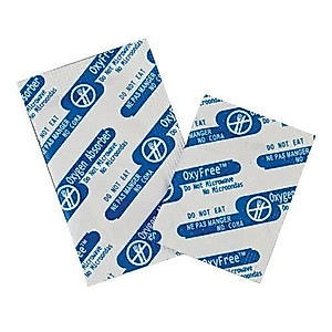 OxyFree Oxygen Absorbing Packets - 500cc Food Grade Oxygen Absorbers - For Long-Term Storage of Dried and Freeze Dried Items in Mylar Bags, Vacuum Sealer Bags or Mason Jars (1 pack of 50s)