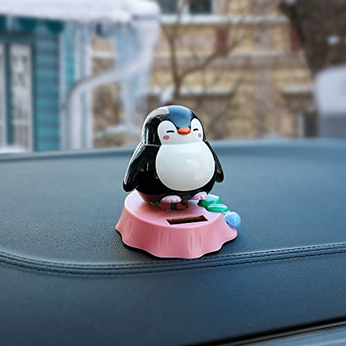 YGMONER Halloween Solar Dancing Turkey Pumpkin Base Car Dashboard Bobble Head Turkey Dancer Decorations Shaking Body