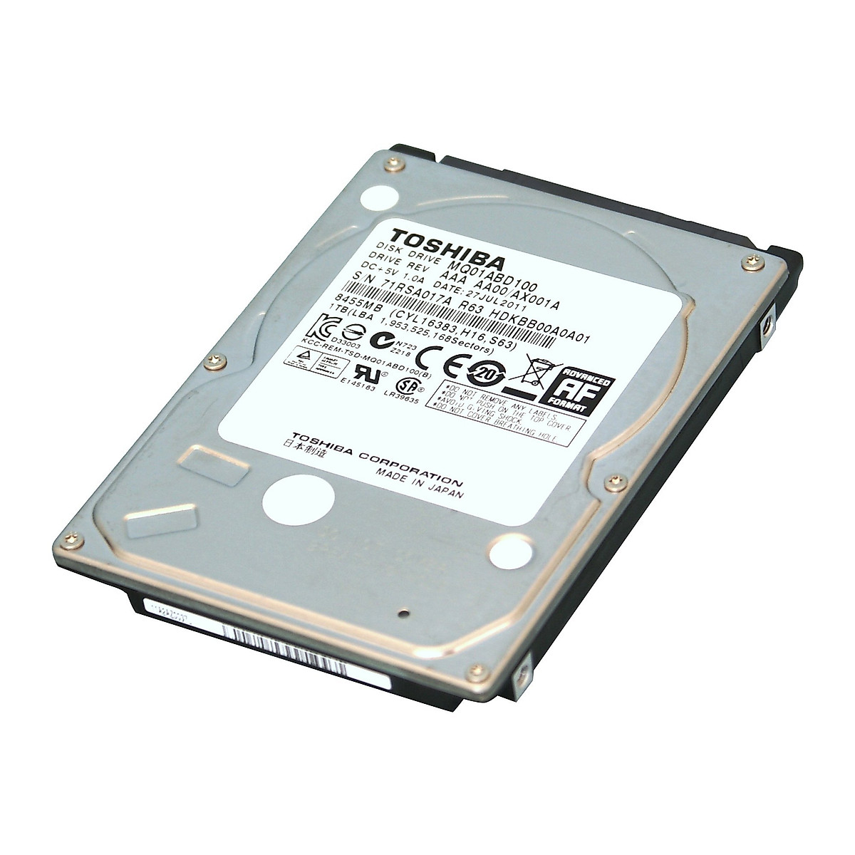 Toshiba MQ01ABD 1 TB 2.5 Internal Hard Drive MQ01ABD100 SATA 5400RPM 1 Year Warranty (Renewed)