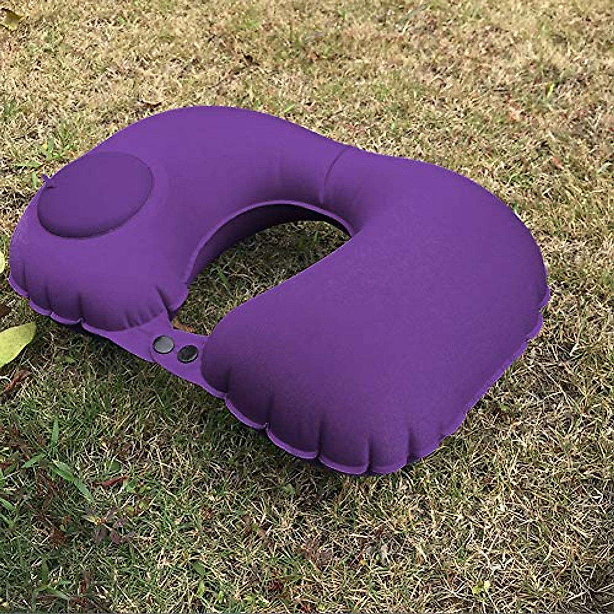 oAutoSjy Inflatable Neck Pillow Car U-Shaped Inflatable Headrest Foldable Travel Air Pillow for Airplanes Portable Head Neck Support Pillow Camping Pillow for Sleeping Headrest Cushion for Office Home