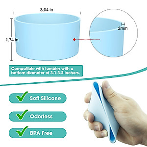 Airboat 6Pack Replacement Straws and 2Pack Protective Silicone Boot Sleeve for Stanley 40oz 30oz 20oz 14oz Tumbler