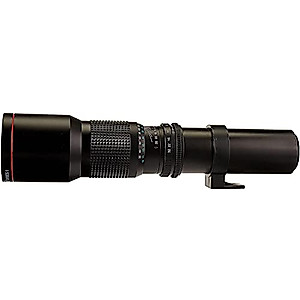 Inspire Digital Canon EOS Rebel 2000D DSLR Camera with 18-55mm is II Lens Bundle + Canon EF 75-300mm f/4-5.6 III Lens and 500mm Preset Lens + 64GB Memory + Padded Case (Renewed)