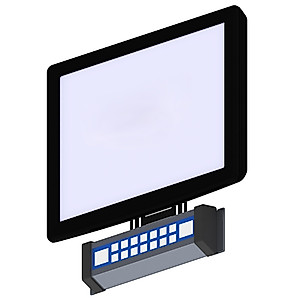Practical Quality Systems Universal back of screen 75 100mm VESA bump bar mount for NCR 1635