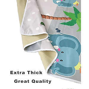 Large Splat Mat for Under Highchair Washable , Anti-slip Silicone Spot Splash Mat, Waterproof Floor Protector, Mess Mat for Arts Craft (53x53 inch)