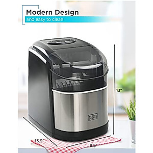 BLACK+DECKER COUNTERTOP ICE MAKER, 26 LB. ICE MACHINE
