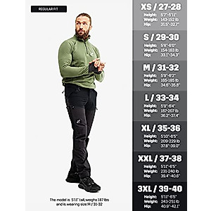 RevolutionRace Men’s GP Pro Pants, Durable and Ventilated Pants for All Outdoor Activities, Jet Black, L