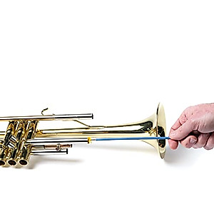 MusicNomad Premium 3 pc. Trumpet Brush Cleaning Kit: Mouthpiece, Valve & Snake Brush with Storage Bag (MN765)