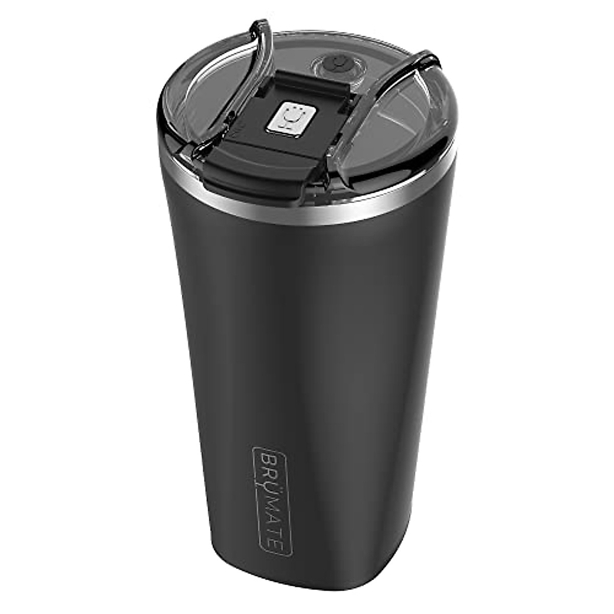 BrüMate Imperial Pint - 20oz 100% Leak-Proof Insulated Tumbler with Lid - Double Wall Vacuum Stainless Steel - Shatterproof - Travel & Camping Tumbler for Beer, Cocktails, Coffee & Tea (Matte Black)