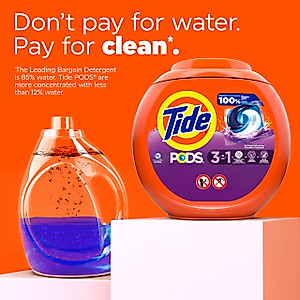 Tide PODS Liquid Laundry Detergent Soap Pacs, Powerful 3-in-1 Clean in One Step, He Compatible, Spring Meadow Scent, 76 Count