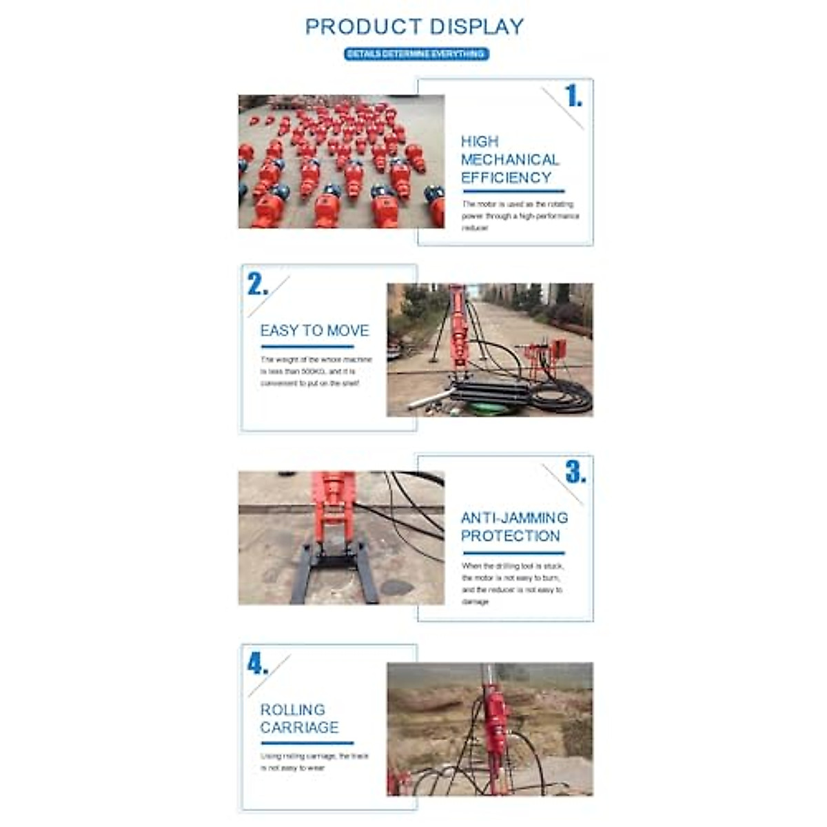 Drilling Rig Spare Parts Rotary Drilling Machine Drill Rod