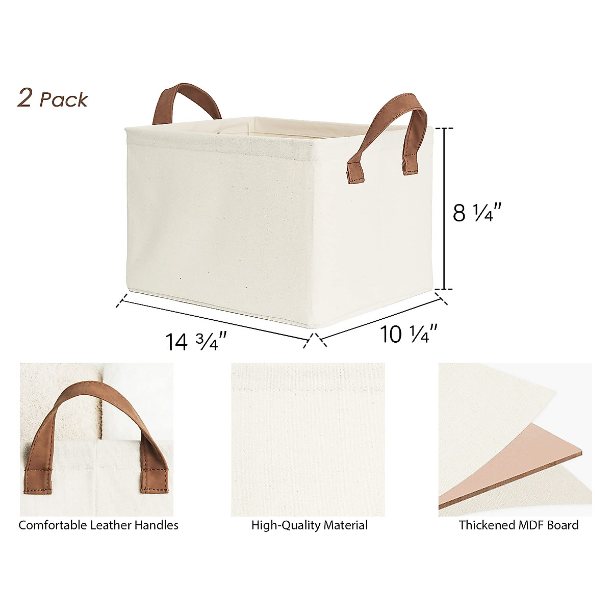 StorageWorks 2-Pack Narrow Storage Bins with 2-Pack Rectangle Storage Bins