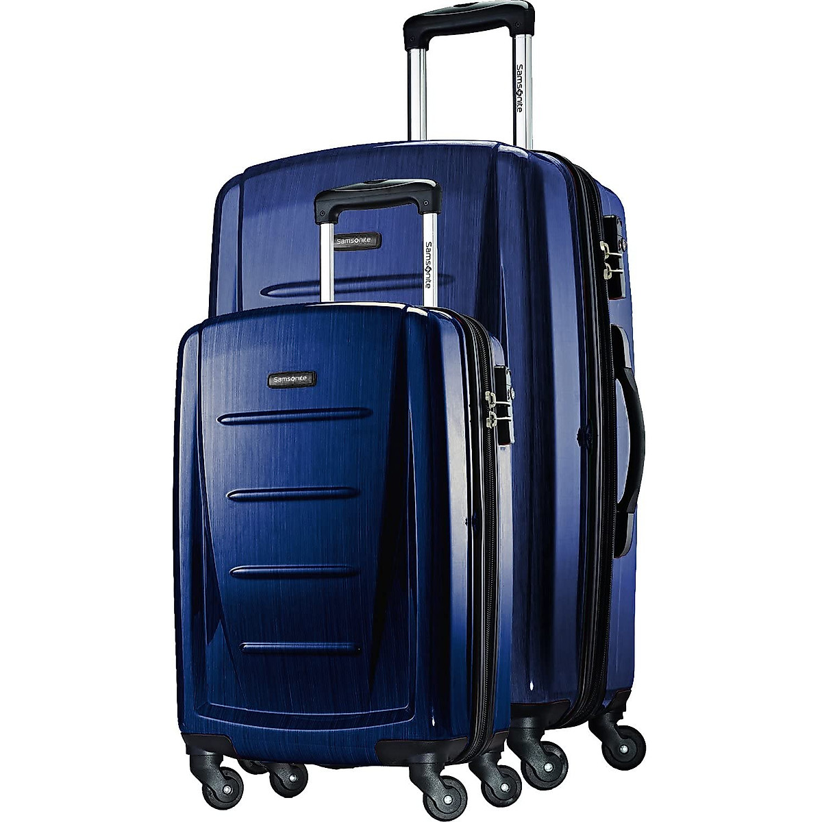 Samsonite Winfield 2 Hardside Expandable Luggage with Spinner Wheels (Navy, 2-Piece Set (20/28))