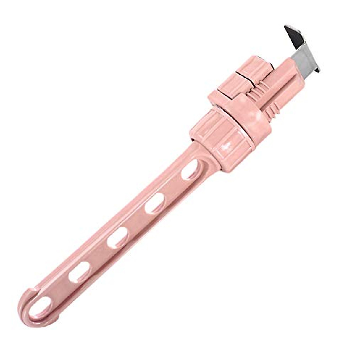 Maserfaliw Clothes Hanger Portable Indoor Balcony 5 Hole Clothes Hanging Drying Rack Window Frame Hanger Pink