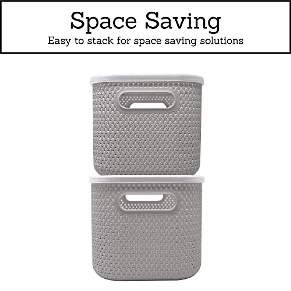Heritage Living Frost Storage Baskets for Home Organization