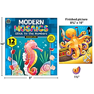 Teacher Created Resources Ocean Life Modern Mosaics Stick to The Numbers