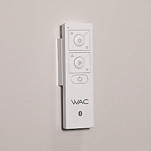 WAC Smart Fans Geos Indoor and Outdoor 3-Blade Ceiling Fan 60in Matte White with 3000K LED Light Kit and Remote Control works with Alexa and iOS or Android App