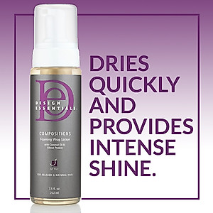 Design Essentials Compositions Foaming Wrap Lotion for Relaxed & Natural Hair, 7.5 Ounce