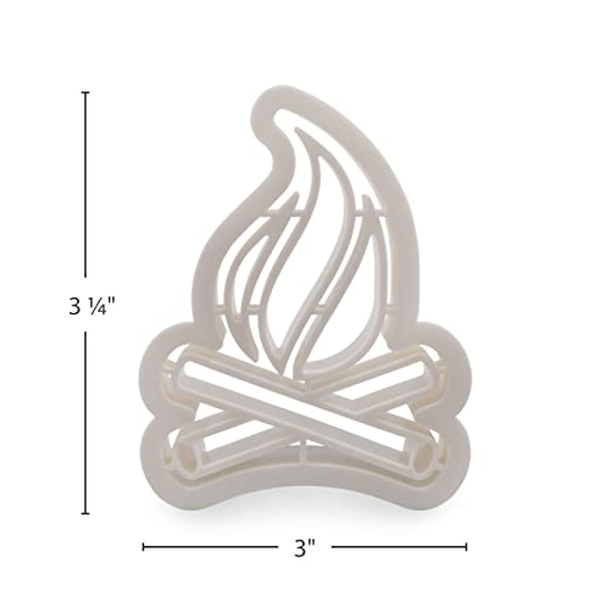 Camco 53369 Life Is Better at the Campsite Cookie Cutters - Perfect for Making Decorative Cookies - Includes (1) Campfire and (1) RV Cookie Cutter , White