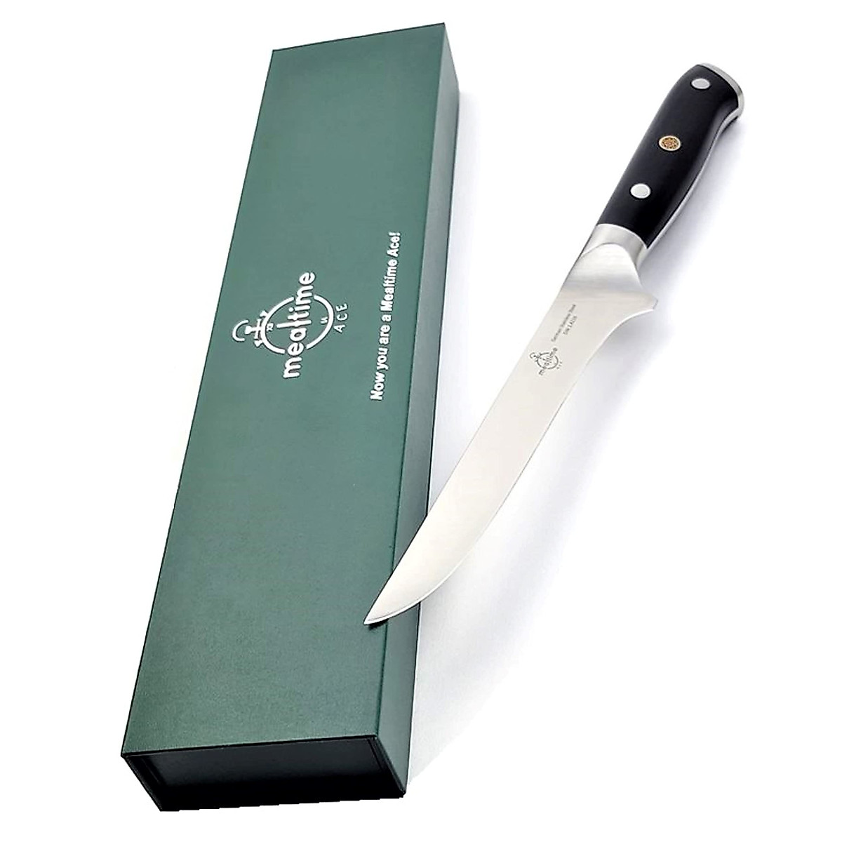 Mealtime Ace Luxury Boning Knife 6.5 Inch – Best Boning Knife for Meat Cutting - Fillet Knife for Meat - Meat Trimming Knife - Deboning Knife - German Steel Butcher Knife – Meat Knife - Great Gift