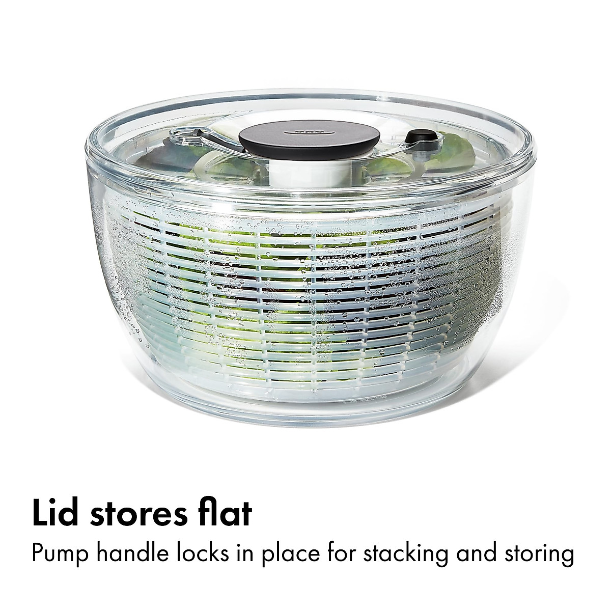 OXO Good Grips Large Salad Spinner - 6.22 Qt., White
