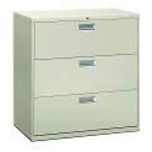 HON Brigade 3 Drawer Lateral File, 42"W, Light Gray, HON693LQ, Lot of 1