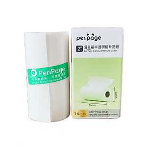 1 Roll/Box Clear Transparent Notes Label Sticker Adhesive Translucent Photo Paper For Peripage A6 Paperang P1 P2 P2S Mini Thermal Printer (56mm * 30mm)