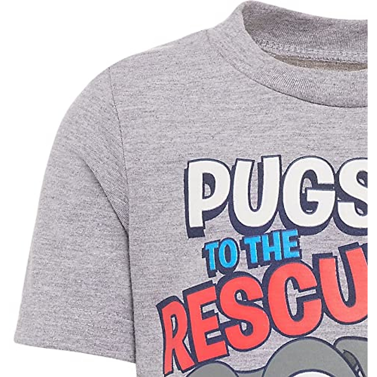 Disney Puppy Dog Pals Bingo Rolly Toddler Boys Athletic Graphic T-Shirt Mesh Shorts Set Gray 4T