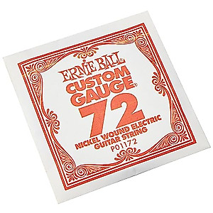 Ernie Ball 6-String Baritone Slinky Nickel Wound Electric Guitar Strings, 13-72 Gauge (P02839)