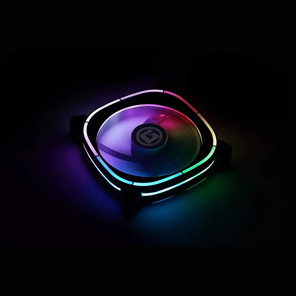 ApexGaming F601 Eye of Lightning MidTower Gaming Case Pre-Installed LED RGB Strip and RGB Cooling Fan/Clear Tempered Glass SidePanel, DuskFilter & Rear Cooling Fan