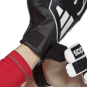 adidas Unisex-Adult Tiro Club Goalie Gloves, Black/White/Black, 6