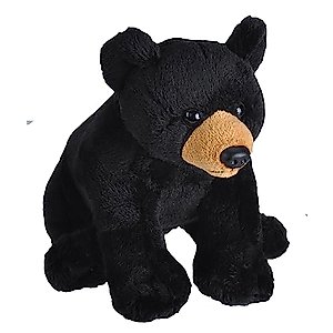 Wild Republic Wild Calls Black Bear, Authentic Animal Sound, Stuffed Animal, Eight Inches, Gift for Kids, Plush Toy, Fill is Spun Recycled Water Bottles, 6" (23312)