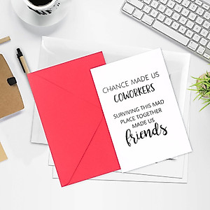 Boss Day Gifts, Boss Day Card - Chance Made Us Coworkers, Employee Appreciation Gifts, Bosses Day Gifts For Her, Boss Day Gifts For Him, National Boss Day Gifts, Coworker Appreciation Gifts