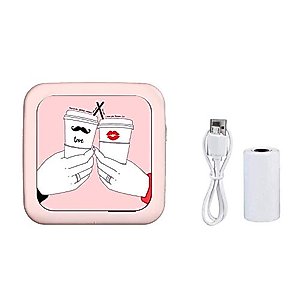 1 Piece Photo Instant Printer Mini Pocket Thermal Printers with 1 Paper Roll Student Wrong Question Organizer